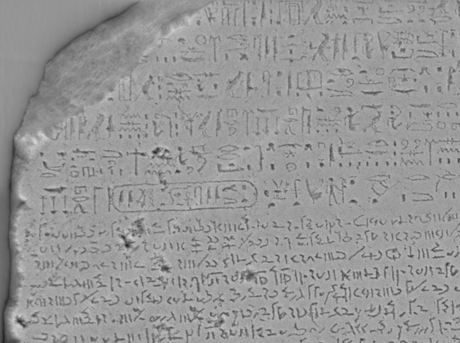 Depth map of the Rosetta Stone – Digital Epigraphy and Archaeology